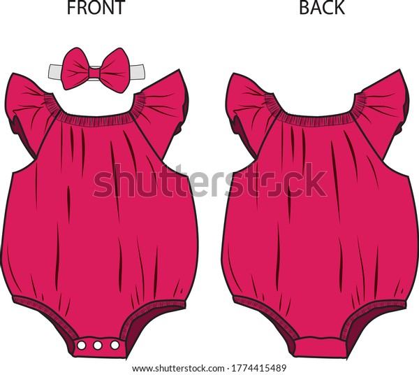 Dress Lady Vector Template Pattern Stock Vector (Royalty Free) 1774415489