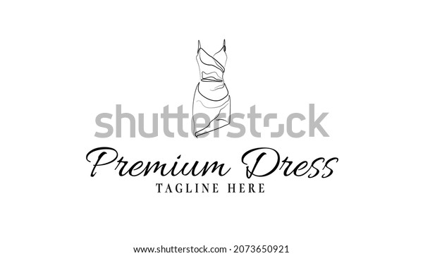 Dress Logo Design Template Element Women Stock Vector (Royalty Free ...