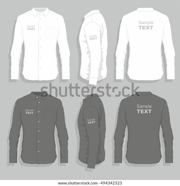 Dress Shirts Stock Vector (Royalty Free) 494342323 | Shutterstock