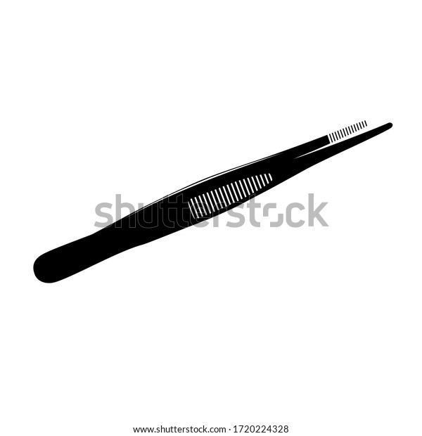 Dressing Forceps Icon On White Background Stock Vector (Royalty Free ...