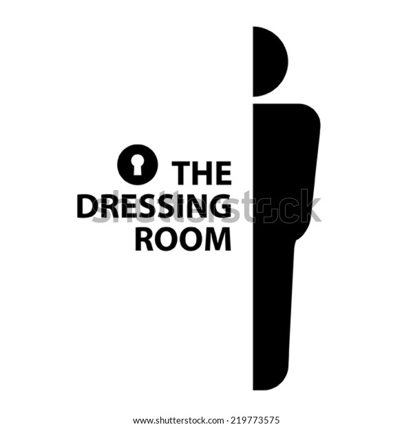 Dressing Room Sign Vector Stock Vector (Royalty Free) 219773575