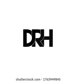 Drh Letter Original Monogram Logo Design Stock Vector (Royalty Free ...