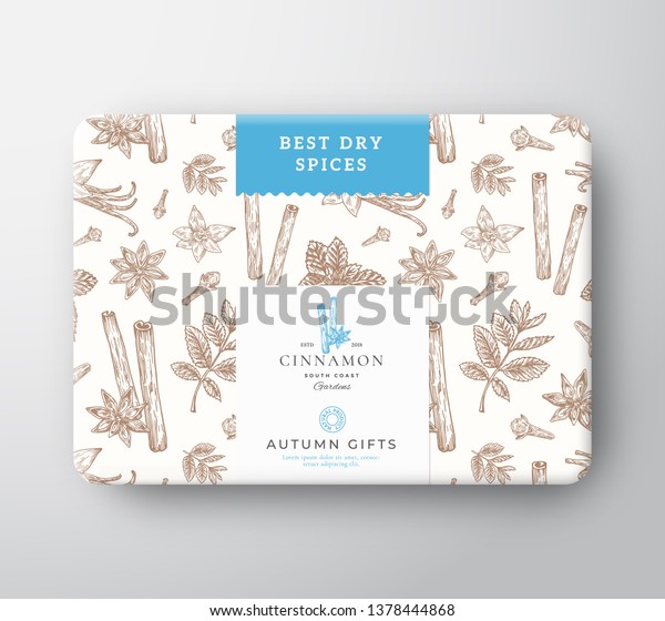 Dried Spices Cardboard Box Abstract Vector Stock Vector (Royalty Free ...