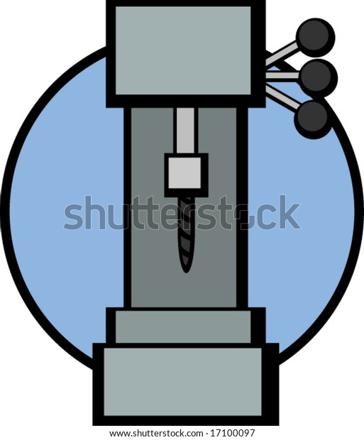 Drill Press Stock Vector (Royalty Free) 17100097