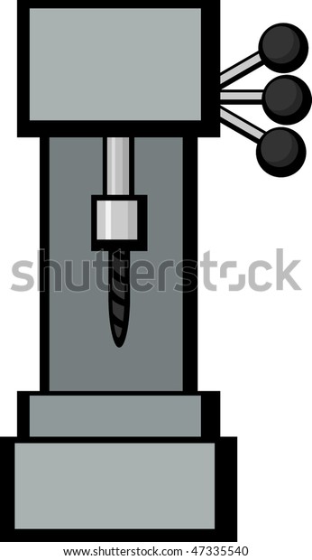 Drill Press Stock Vector (Royalty Free) 47335540