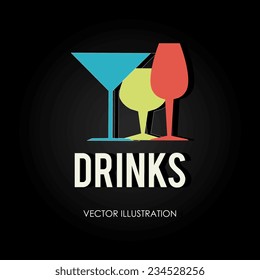Cocktail Glass Logo Design Stock Vector (Royalty Free) 765607948 ...