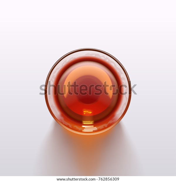Drink Glass Top View Stock Vector (Royalty Free) 762856309