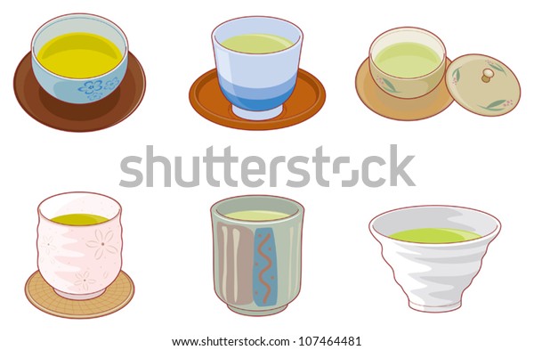 Drink Japanese Tea Stock Vector (Royalty Free) 107464481