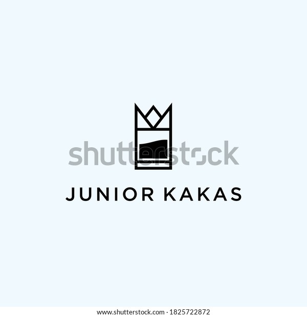 Drink King Logo Design Combination Whiskey Stock Vector (Royalty Free ...