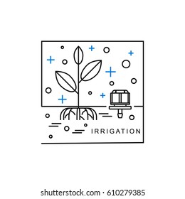 Drip Irrigation Icon Stock Vector (Royalty Free) 610279385 | Shutterstock