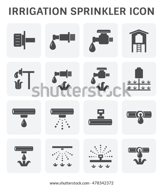 Drip Irrigation Icon Part Micro Irrigation Stock Vector (Royalty Free ...
