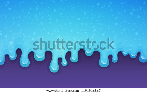 Dripping Blue Glitter Slime On Violet Stock Vector (Royalty Free ...