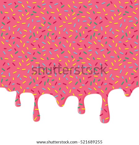 Dripping Donut Glaze Background Pink Liquid Stock Vector (Royalty Free ...