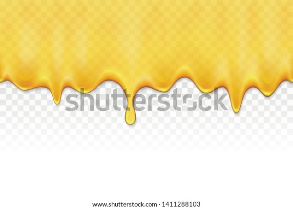 Dripping Honey Transparent Seamless Pattern Stock Vector (Royalty Free ...