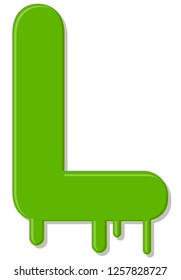 Dripping Letter L Vector Icon Stock Vector (Royalty Free) 1257828727 ...
