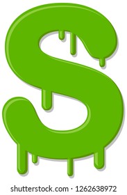 Dripping Letter S Vector Icon Stock Vector (Royalty Free) 1262638972 ...