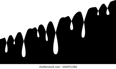 Dripping White On Black Background Wallpaper Stock Vector (Royalty Free ...