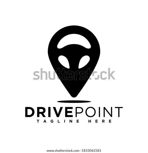 Drive Point Logo Design Inspirations Stock Vector (Royalty Free) 1833062581