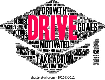 Drive Word Cloud On White Background Stock Vector (Royalty Free ...