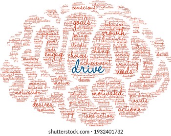 Drive Word Cloud On White Background Stock Vector (Royalty Free ...