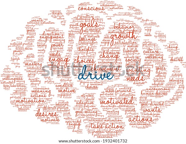 Drive Word Cloud On White Background Stock Vector (Royalty Free ...