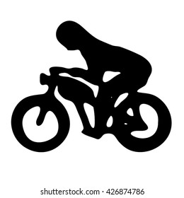 Driving Motorcycle Icon Stock Vector (Royalty Free) 426874786 ...