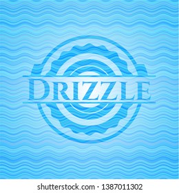 Drizzle Water Badge Vector Illustration Detailed Stock Vector (Royalty ...