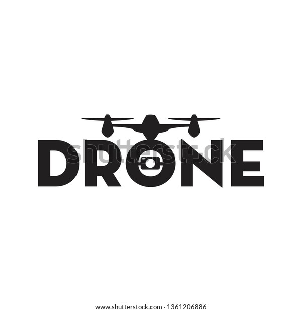 Drone Logo Design Vector Illustration Stock Vector (Royalty Free ...
