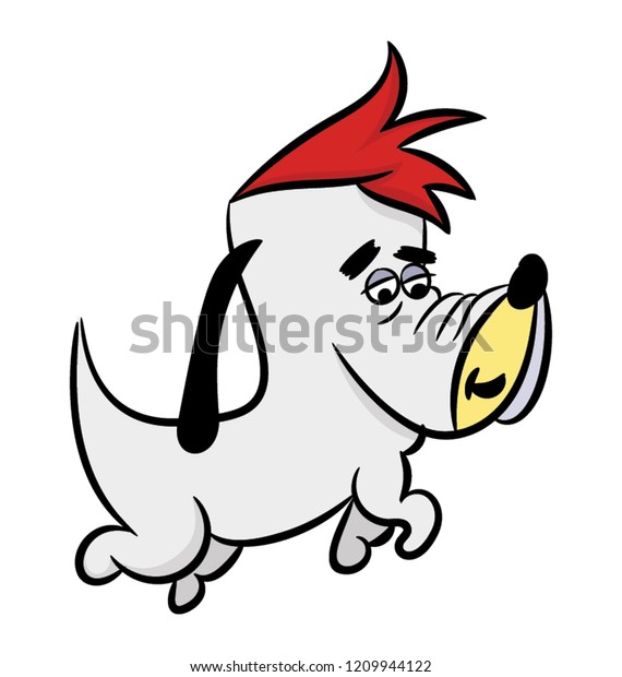 Droopy Dog Cartoon Running Stock Vector (Royalty Free) 1209944122 ...