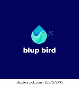 Drop Bird Logo Template Illustration Stock Vector (Royalty Free ...