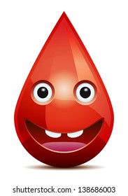 Cute Cartoon Blood Type Blood Group Stock Vector (Royalty Free) 1543813511