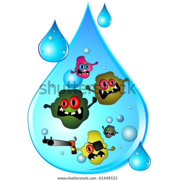 Drop Dirty Water Stock Vector (Royalty Free) 61648525