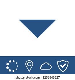 Drop Down Arrow Icon Stock Vector Stock Vector (Royalty Free ...