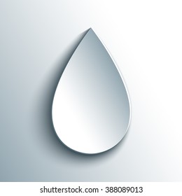 3d Water Drop On White Isolated Stock Vector (Royalty Free) 207868687