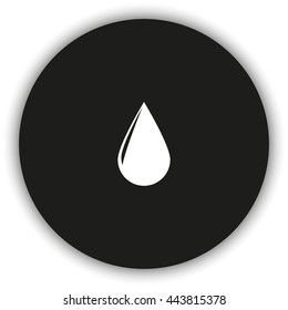 Drop Icon Flat Illustration Stock Vector (Royalty Free) 443815378 ...