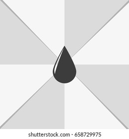 Drop Icon Flat Illustration Stock Vector (Royalty Free) 658729975 ...