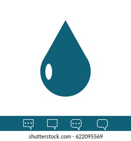 Drop Icon Stock Vector Illustration Flat Stock Vector (Royalty Free ...