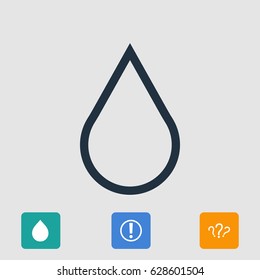 Drop Line Icon Stock Vector (Royalty Free) 1028890459 | Shutterstock
