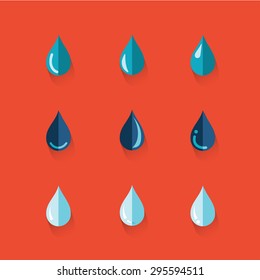 Drop Icons Stock Vector (Royalty Free) 295594511 | Shutterstock