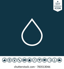 Drop Line Icon Stock Vector (Royalty Free) 580344718 | Shutterstock