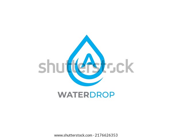 Drop Logo Concept Sign Icon Symbol Stock Vector (Royalty Free ...
