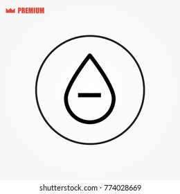 Drop Negative Blood Icon Stock Vector (Royalty Free) 774028669 ...