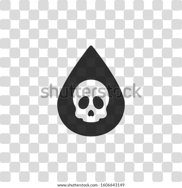 Drop Poison Acid Skull Symbol Icon Stock Vector (Royalty Free ...