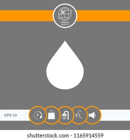 Drop Symbol Icon: vector de stock (libre de regalías) 1165914559 ...