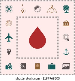 Drop Symbol Icon Stock Vector (Royalty Free) 1197969505 | Shutterstock