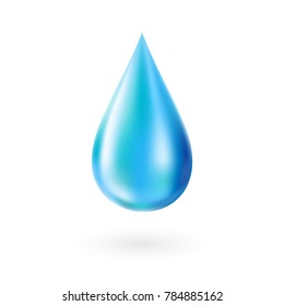 Drop Water Isolated Vector Decorative Element Stock Vector (Royalty ...