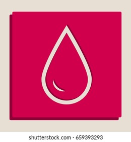 Drop Water Sign Vector Grayscale Version Stock Vector (Royalty Free ...
