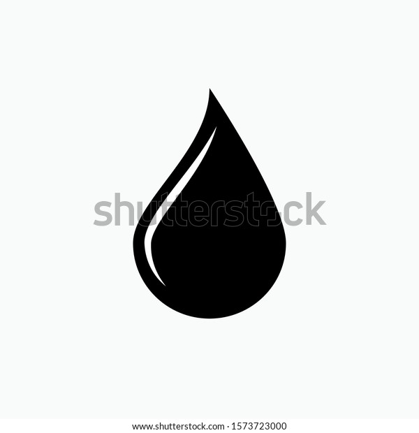 Dropped Water Icon Vector Sign Symbol: stockvector (rechtenvrij ...