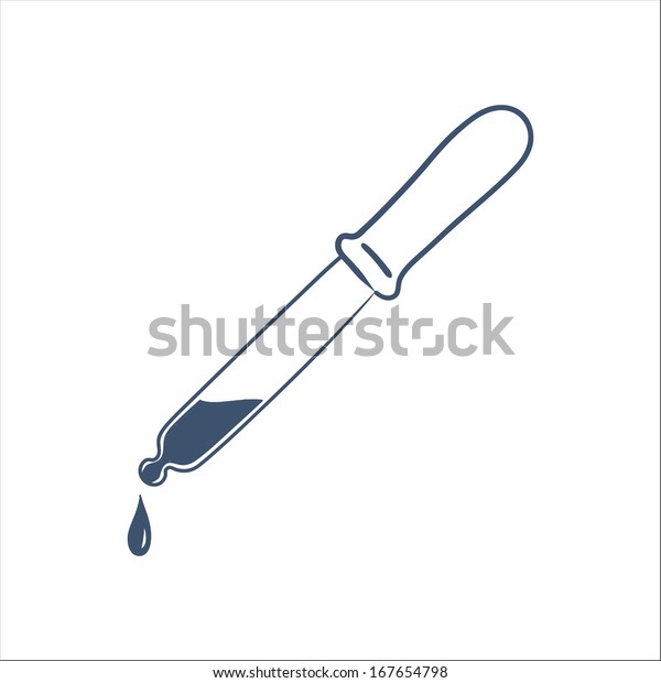 Dropper Isolated On White Sketch Vector Stock Vector (Royalty Free ...