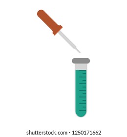 Dropper Test Tube Stock Vector (Royalty Free) 1250171662 | Shutterstock